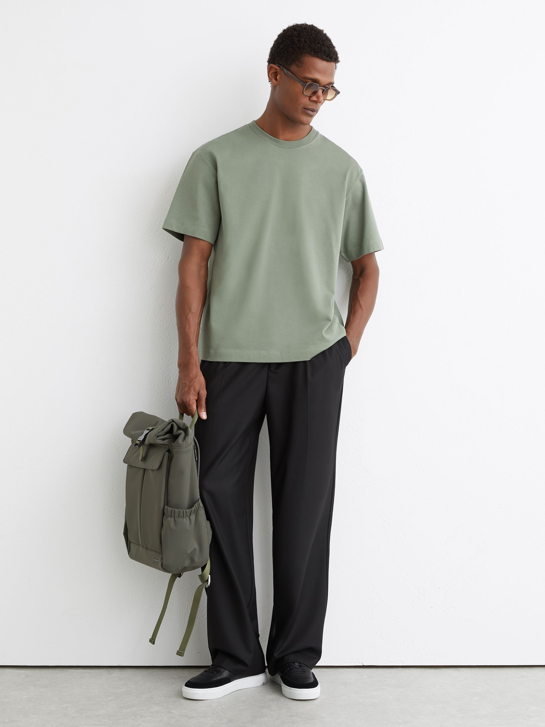 REISS tate cotton relaxed-fit t-shirt